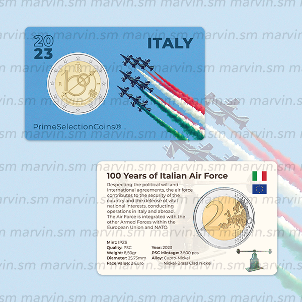 2 euro - Air Force - Italia - 2023 - PSC