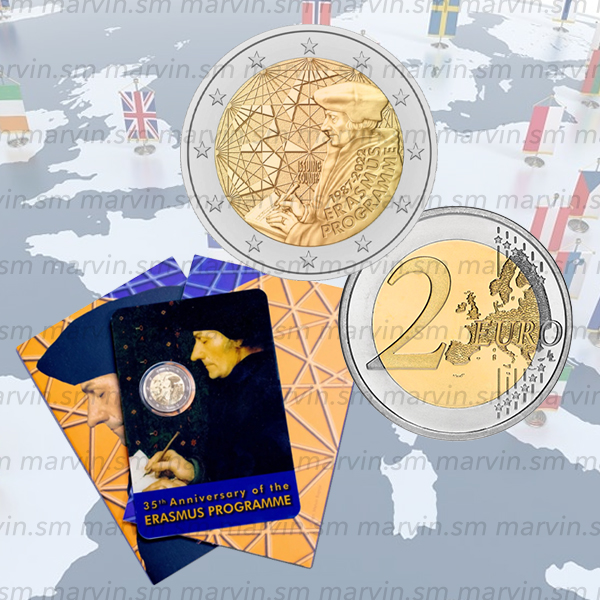2 euro - Erasmus Programme - Malta - 2022 - Coincard - BU
