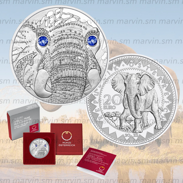 20 euro - Serenity of the Elephant - Austria - 2022 - Silver PROOF