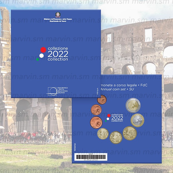 Euro Coin Set - Italy – 2022 – 8 coins – BU