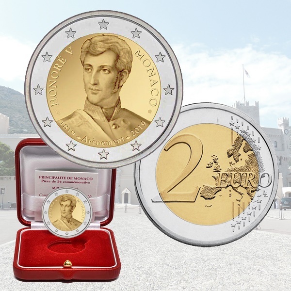 2019 – Monaco – 2€ PROOF “Honoré V”