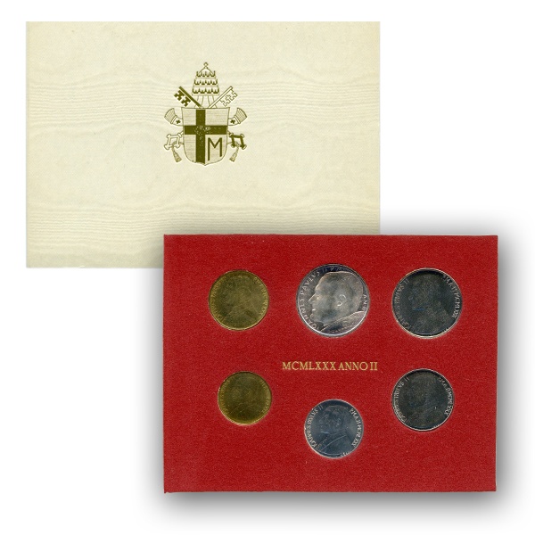 1980 – Vatican – Coin Set BU "Pope John Paul II"
