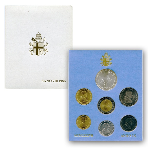 1987 – Vatican – Coin Set BU "Pope John Paul II - Marian Year"