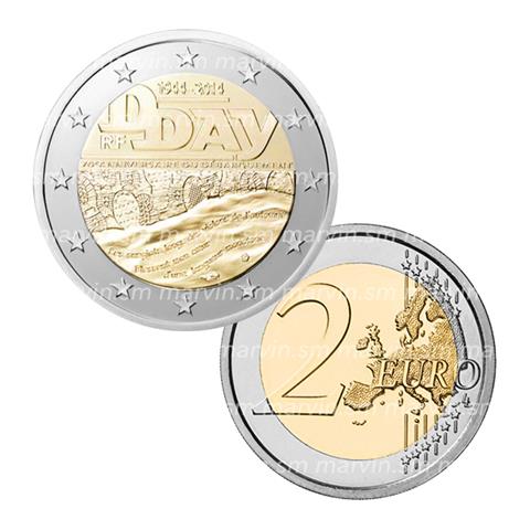2 euro - D-Day - Francia - 2014 - UNC