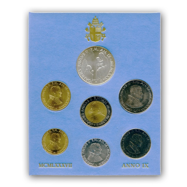 1987 – Vatican – Coin Set BU "Pope John Paul II - Marian Year"